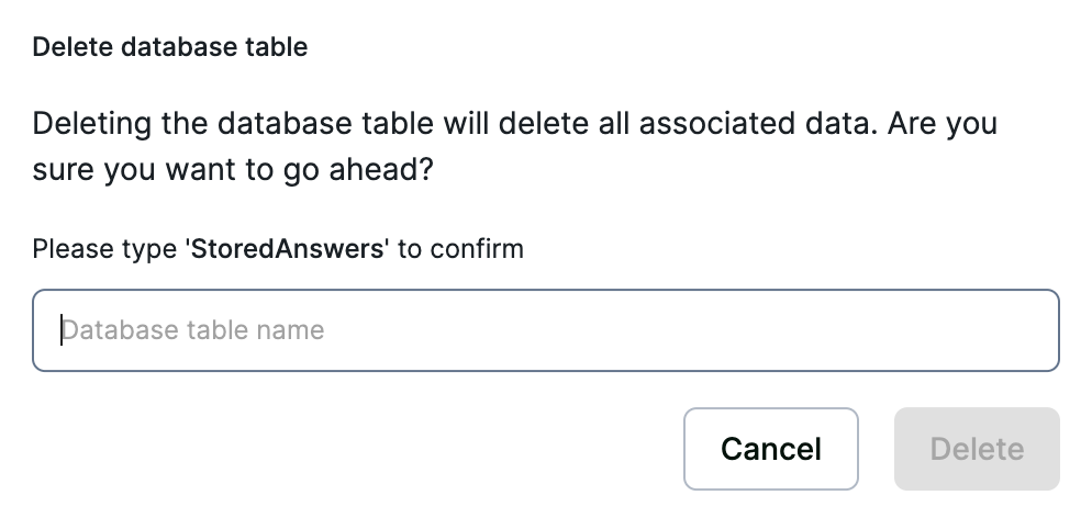 Managing Tables Baseten
